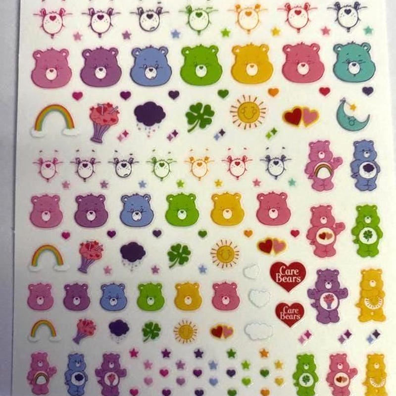 Cartoon Characters Nail Decals - Etsy