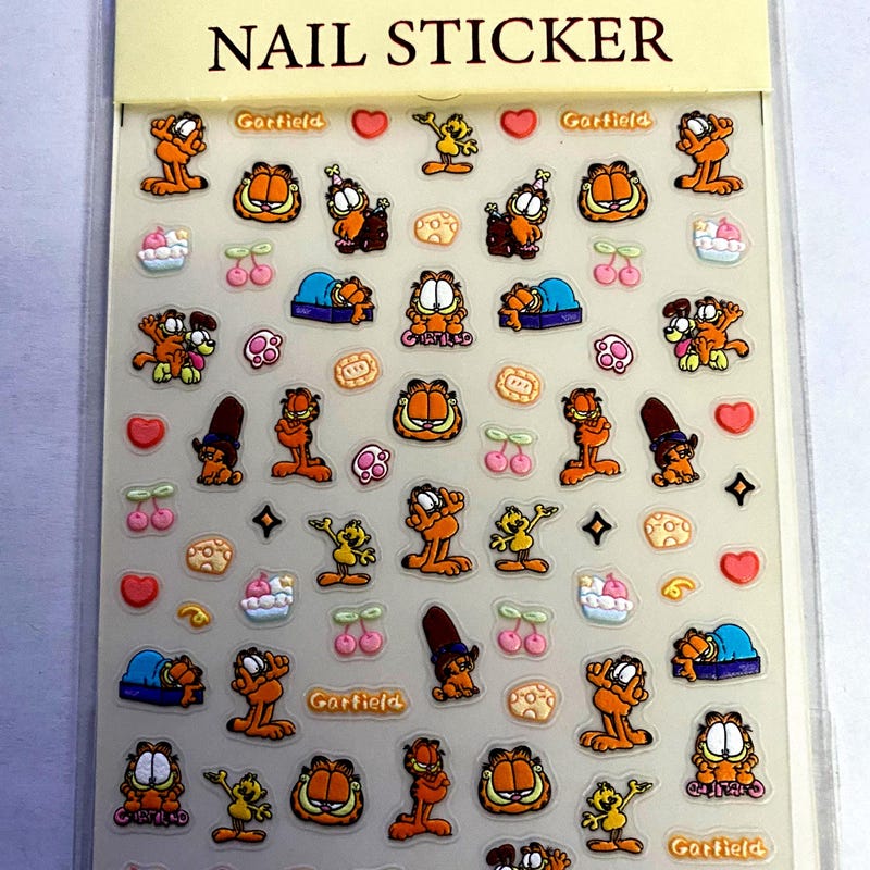 Cat Themed Nail Stickers - Etsy