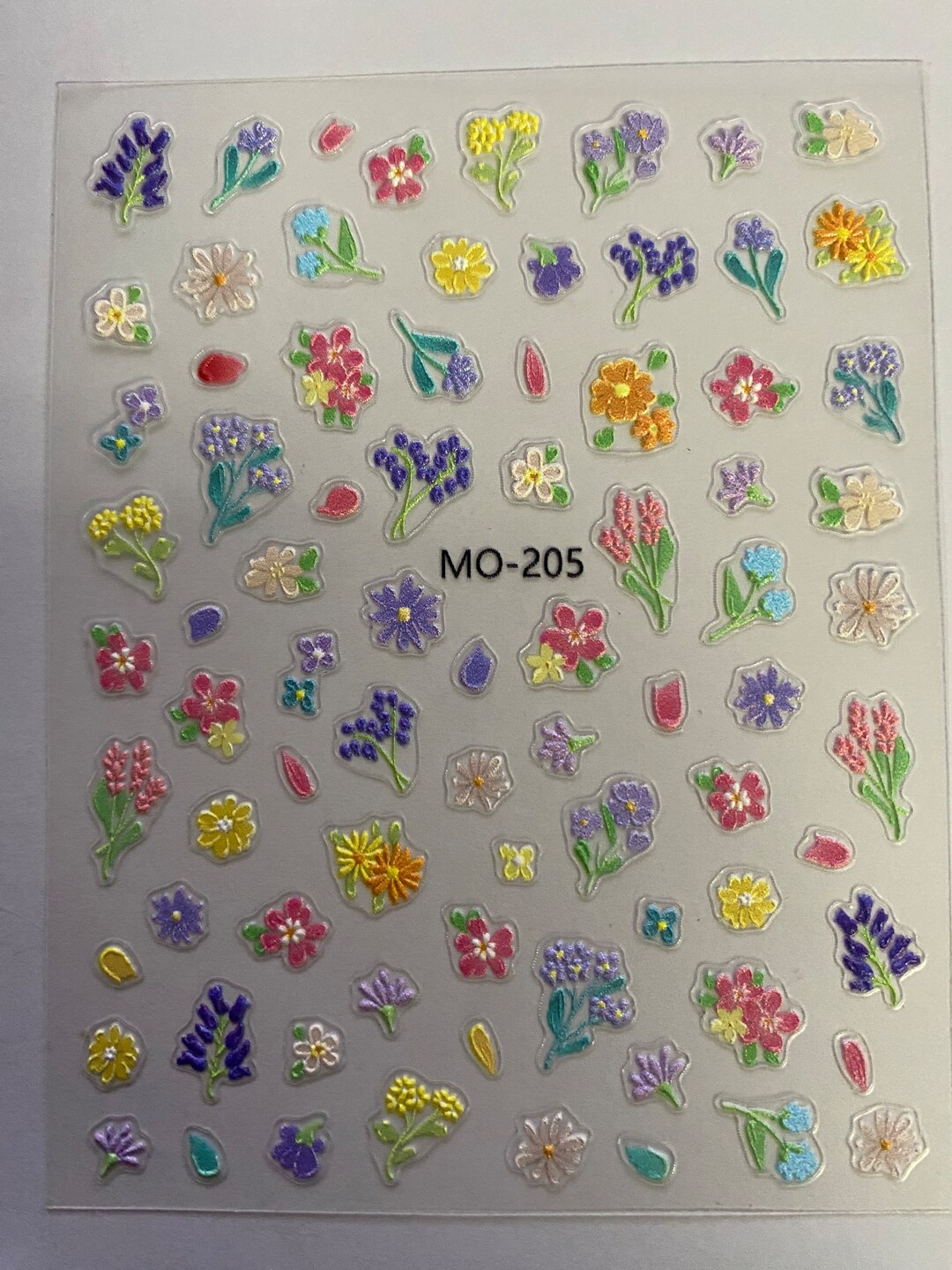 Set of 3D Flower Nail Decals Nail Art Stickers - Etsy