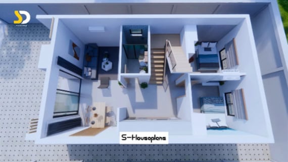 Modern Home Floor Plans 3d