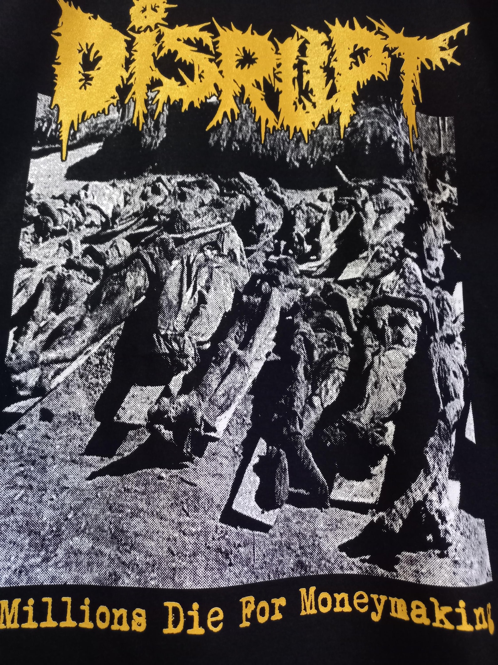 Disrupt - Millions Die for ..., Hardcore, Crust, Punk, Grind, T-shirt ...