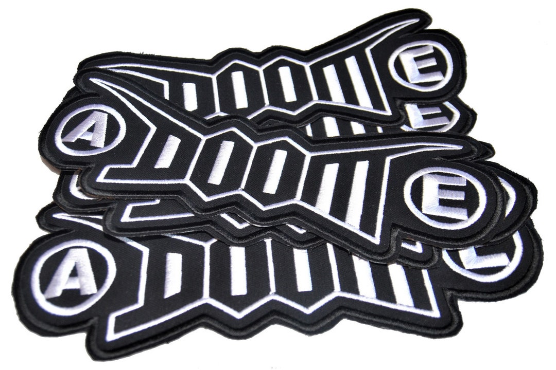 Doom - Logo, Embroidered Backpatch, Punk, Merch, Crust, D-beat, UK, Punk - Etsy