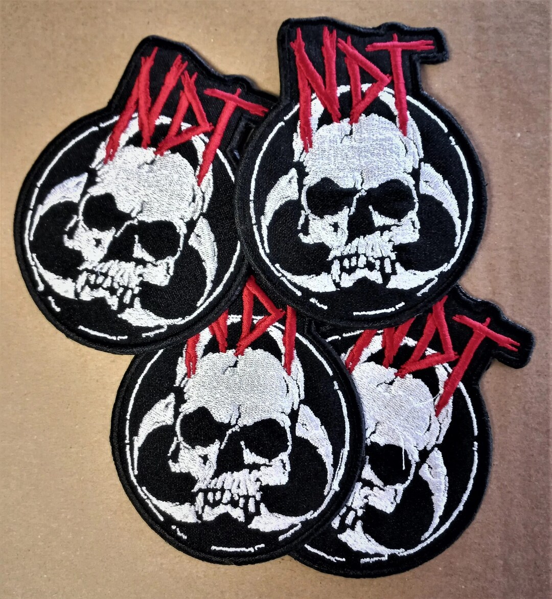 Nuclear Death Terror, Logo, Embroidered Patch, Crust, D-beat ...