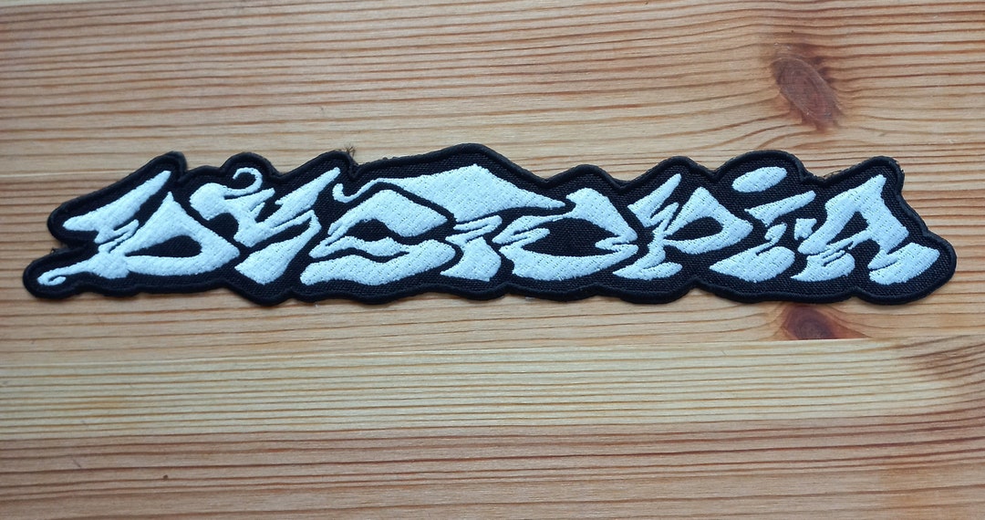 Dystopia, Logo, Embroidered Backpatch, Punk, Merch, Sludge, Doom, Stoner, Hardcore - Etsy