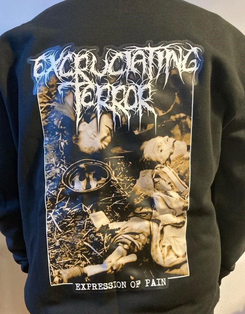 Excruciating Terror, Merch, Grind Core, Zipper Hoodie - Etsy UK