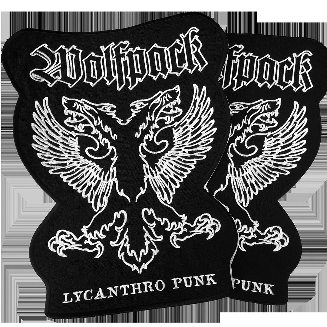 Wolfpack Embroidered Backpatch - Lycanthro Punk, Sweden Punk - Etsy