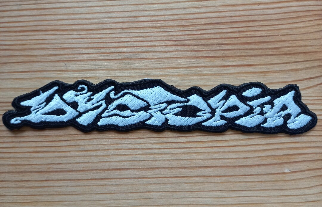 Dystopia, Logo, Embroidered Patch, Sludge, Stoner, Hardcore, Logo - Etsy