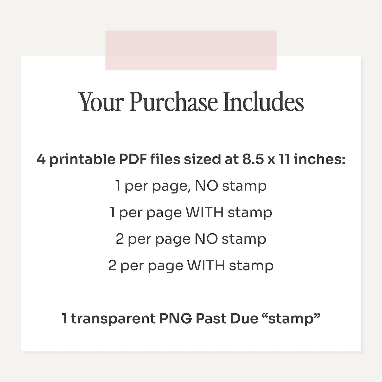 Printable Child Care Late Fee Notice (PDF) - Etsy