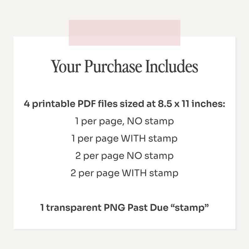 Printable Child Care Late Fee Notice (PDF) - Etsy