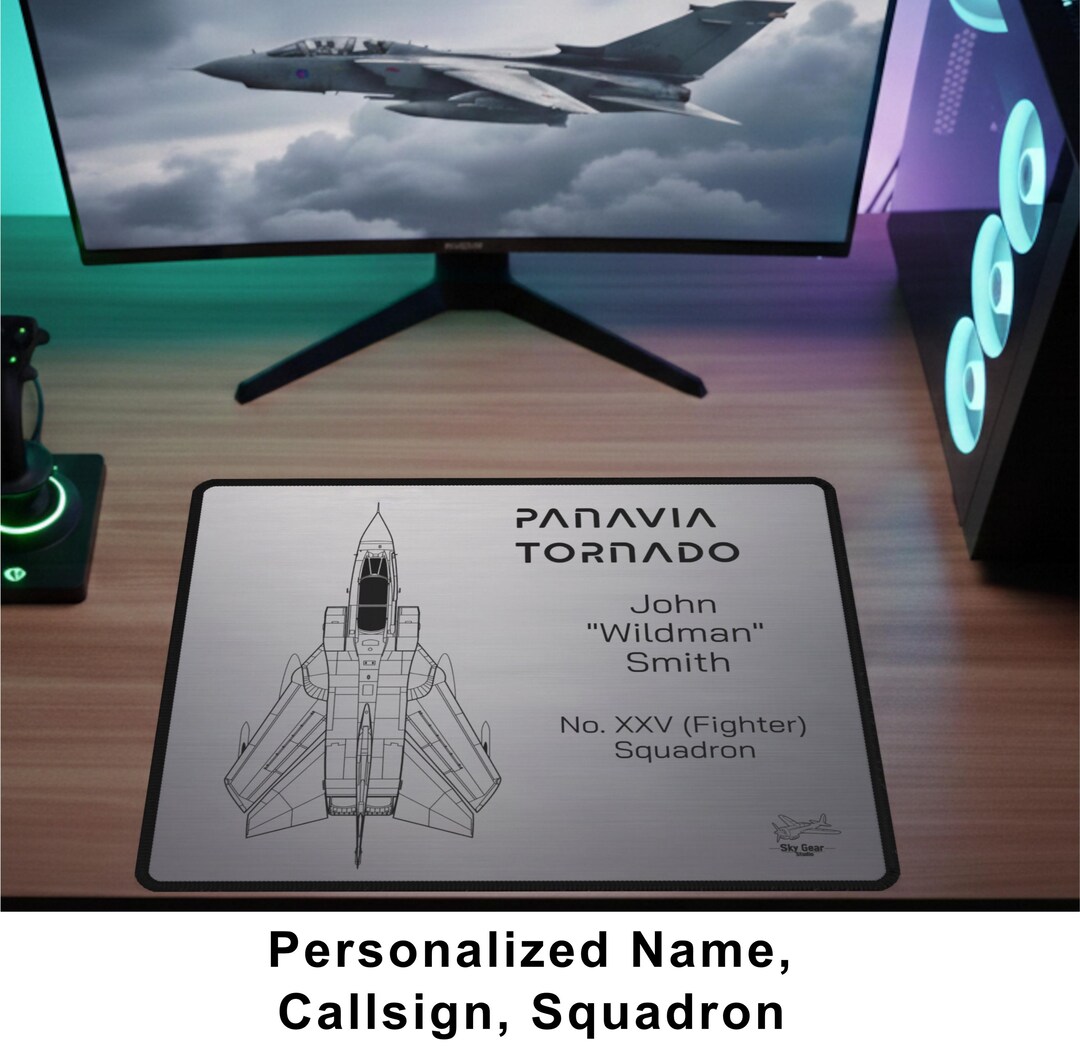 Personalized Panavia Tornado Custom Mouse Pad | Fighter Jet Desk Mat ...