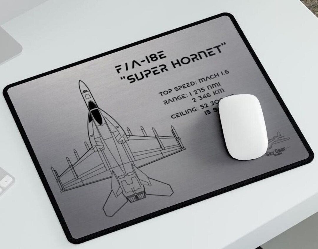 Airplane Mouse Pad, Desk Mat | F18 Super Hornet Pilot Gift for Aviation ...