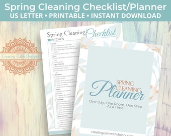 Cleaning Planner, Digital, Printable, Kids Chore List, Cleaning ...