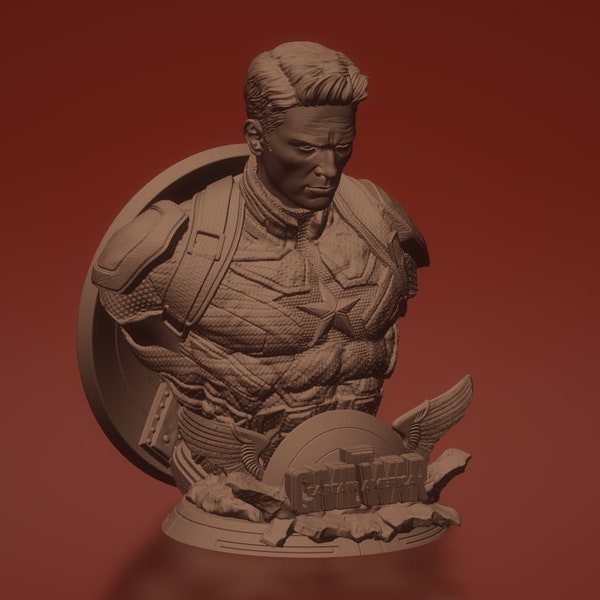 Captain America 3d Stl - Etsy