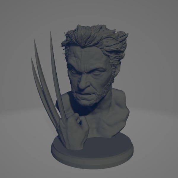 Wolverine Bust Stl - Etsy