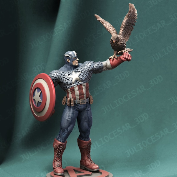 Captain America Stl File - Etsy