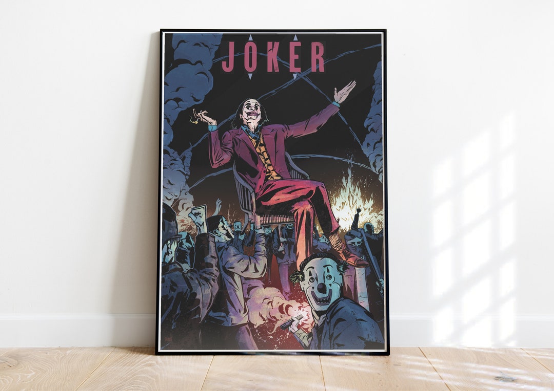 JOKER A2 Illustrated Poster Art - Etsy