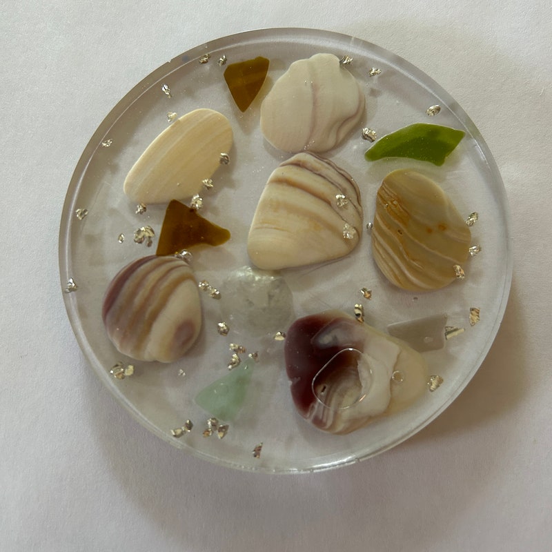 Seashell Coasters - Etsy