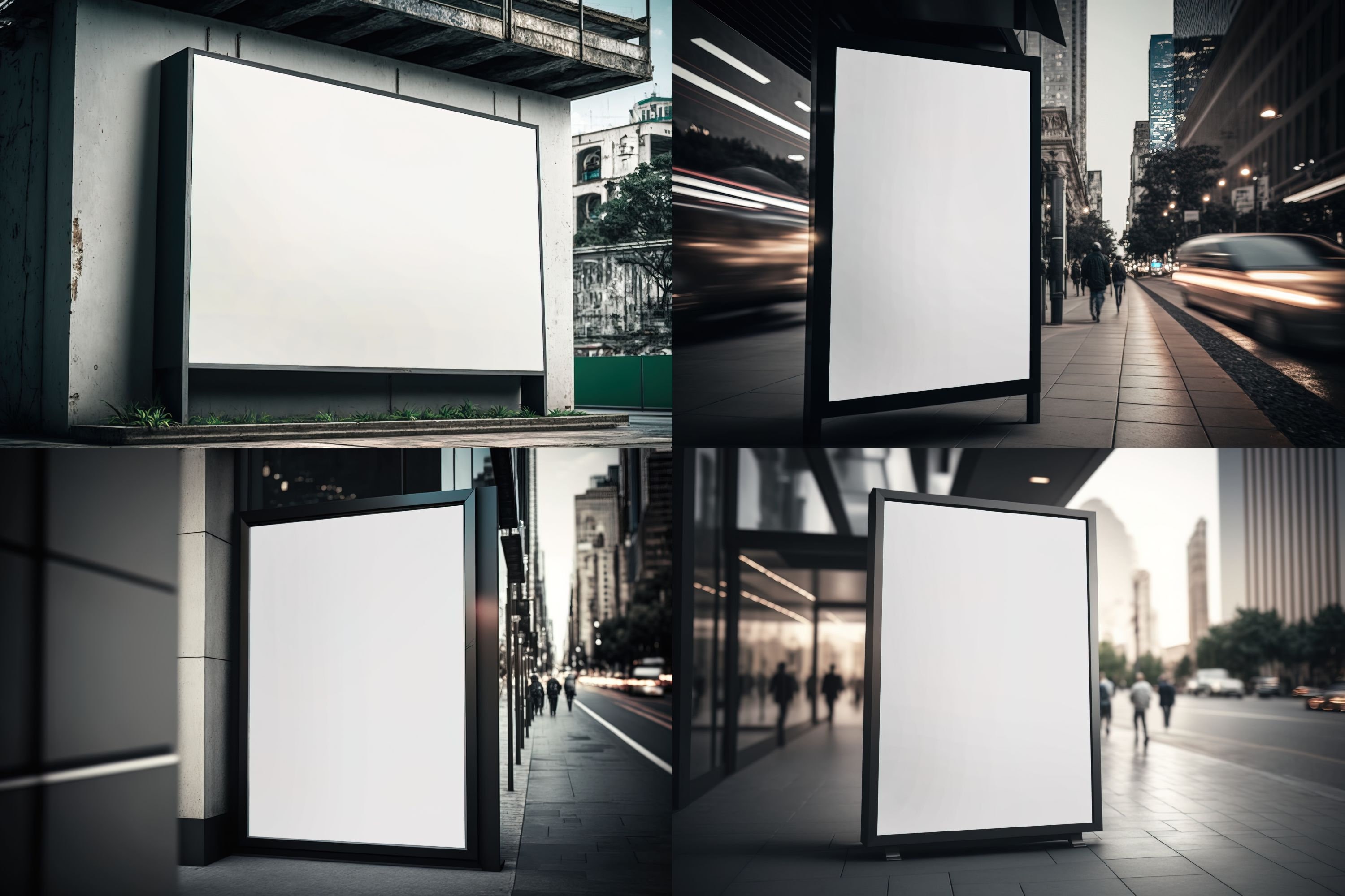 Billboard Mockup, Advertising Psd Mockup, Urban Banner Templates Pack ...