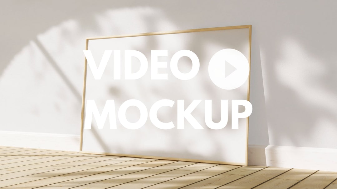 Video Mockup Horizontal Frame, Animated Shadow Overlay, Frame 3:2 Ratio ...