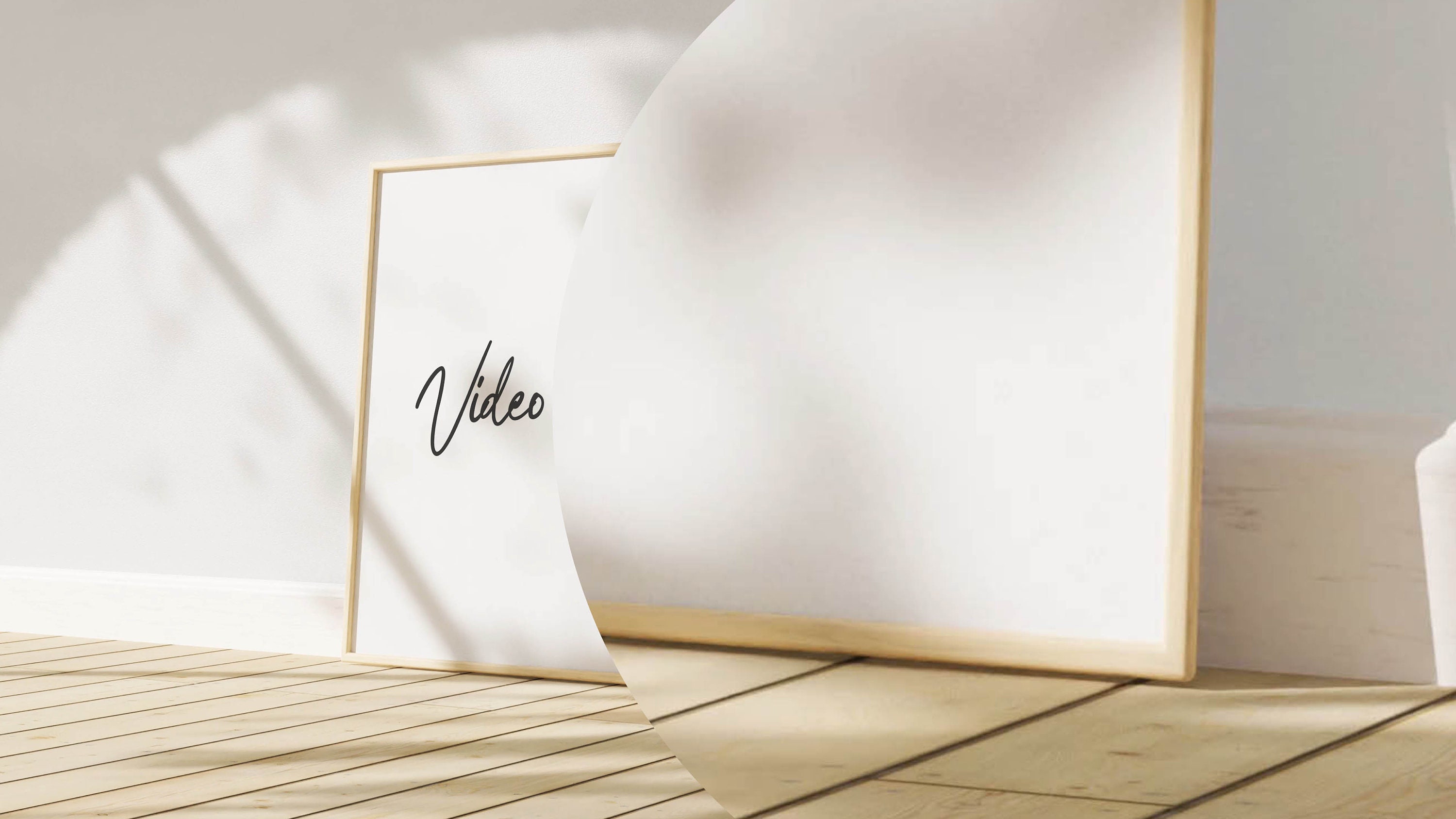 Video Mockup Horizontal Frame, Animated Shadow Overlay, Frame 3:2 Ratio ...