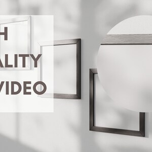 Video Mockup Frame, Animated Square Frames , Gallery Frame PSD Mockup ...