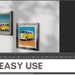 Video Mockup Frame, Animated Square Frames , Gallery Frame PSD Mockup ...