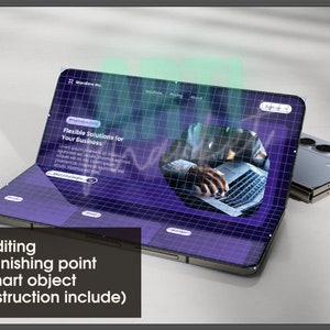 Samsung Fold 5 Mockup, Device Mockups, Display Mockup, Galaxy Mockup ...