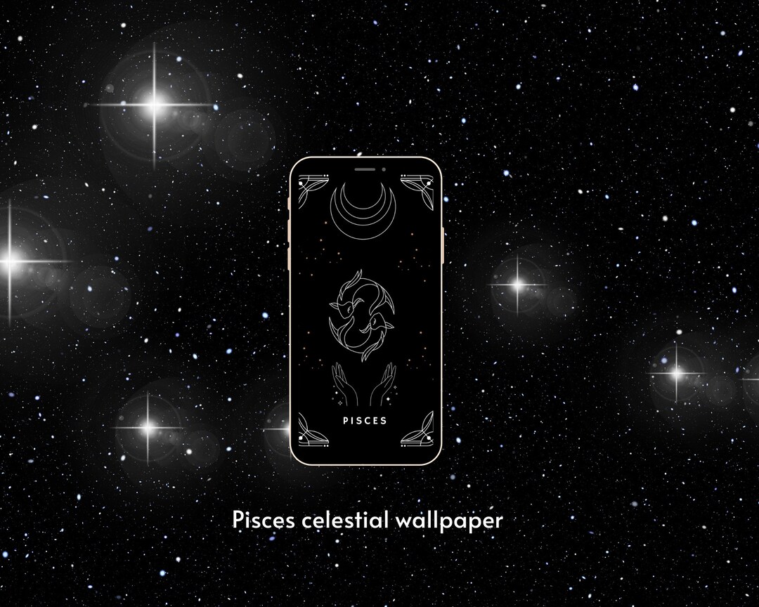 Pisces Celestial Wallpaper - Etsy