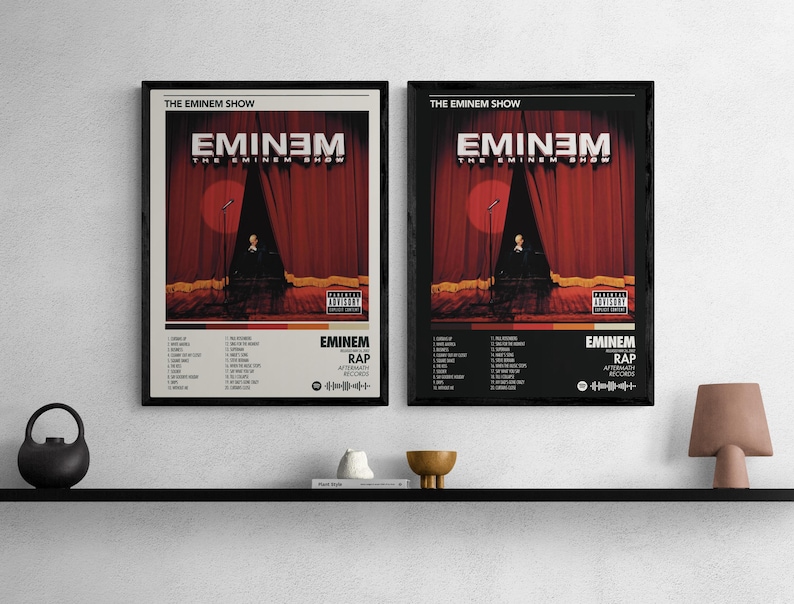 Eminem - the Eminem Show Album Poster: Black & White Digital Download ...