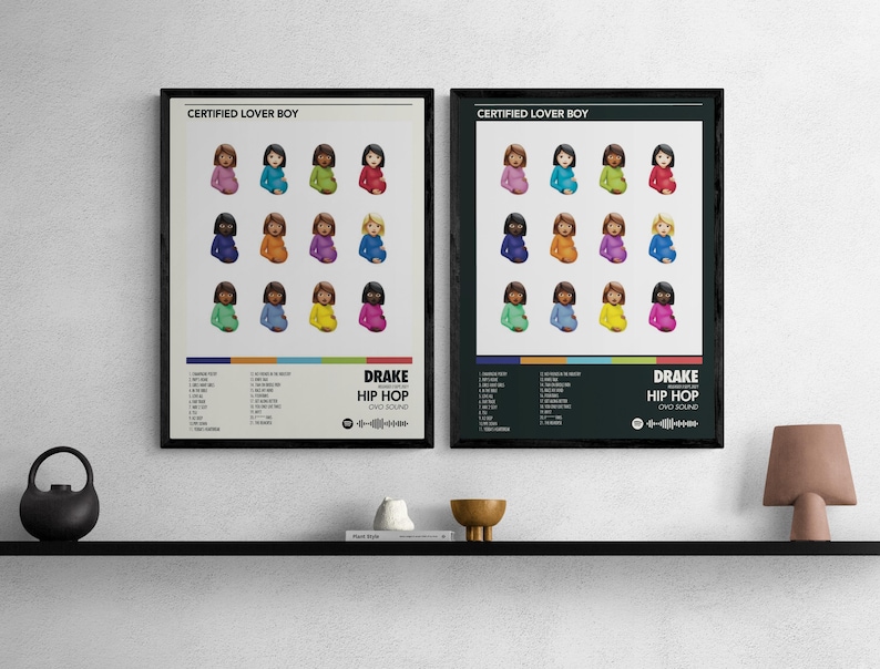 Drake - Certified Lover Boy Poster – Hip Hop Album Art Print Digital ...