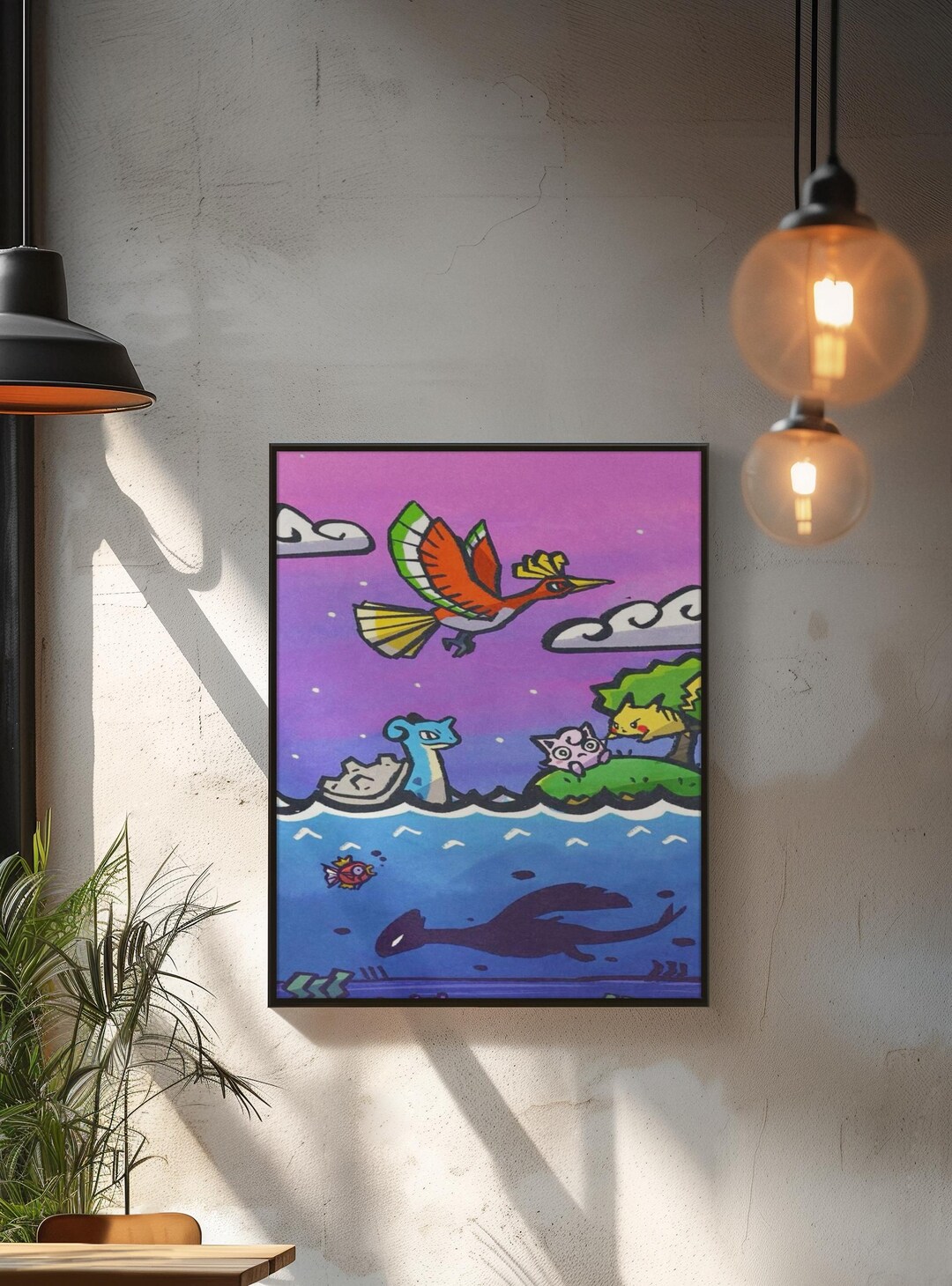 Legendary Pokemon Poster,pikachu Digital Print, Anime Fan Art, High ...