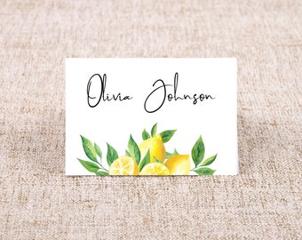 Lemon Name Tag Printable - Etsy