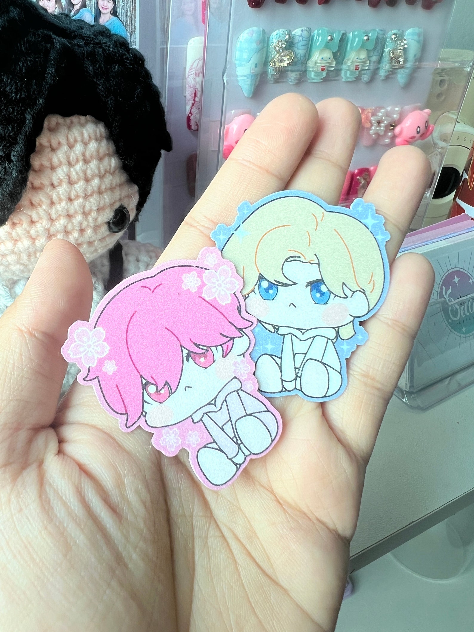 Fanmerch Plave Glitter Sticker Set - Etsy
