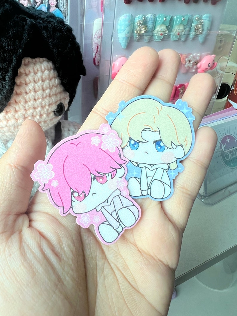 Fanmerch Plave Glitter Sticker Set - Etsy