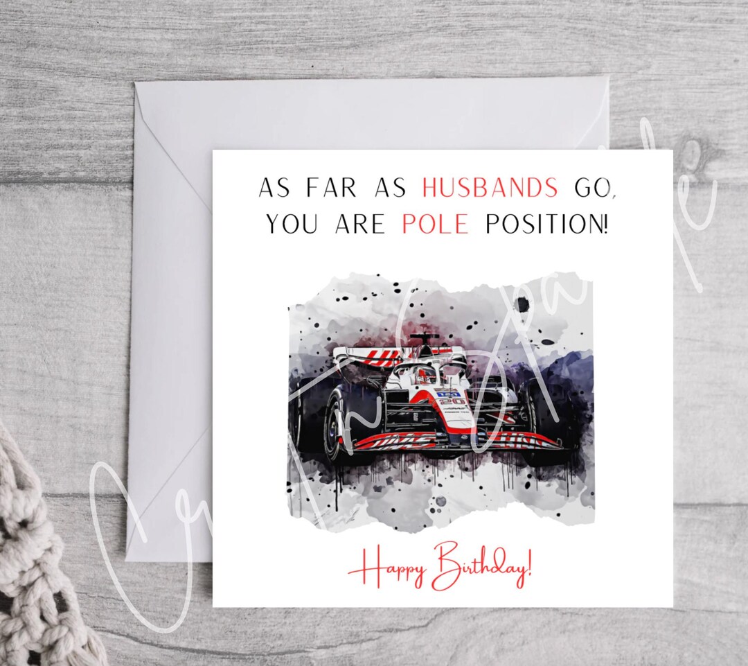 Formula 1 Card | F1 Card | Racing Car | Haas | Haas Team | Personalised ...