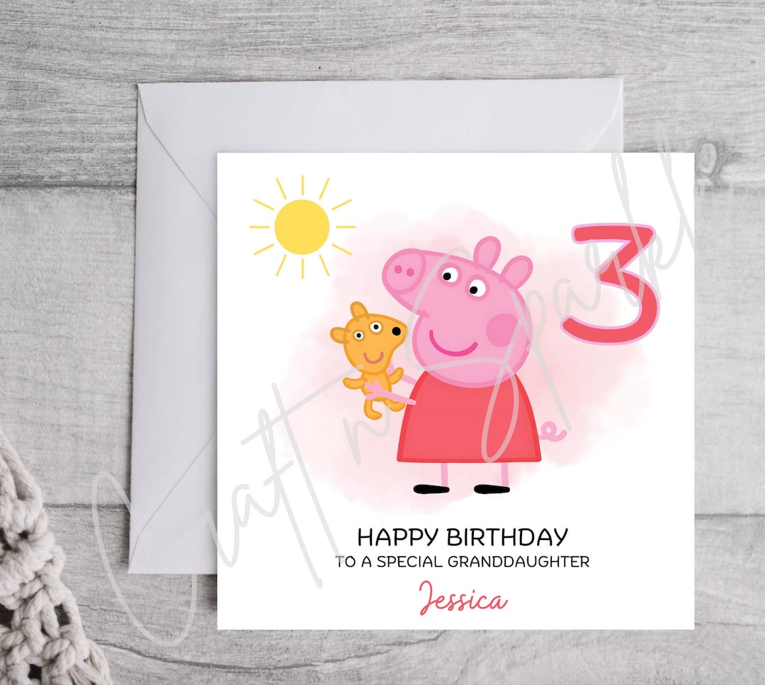 Peppa Pig Peppa Pig Birthday Card Card for Him Card for Her ...