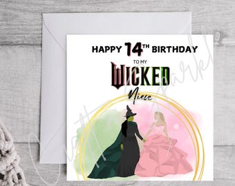 Wicked Birthday Card. Instantly Downloadable Abstract Print Effect ...