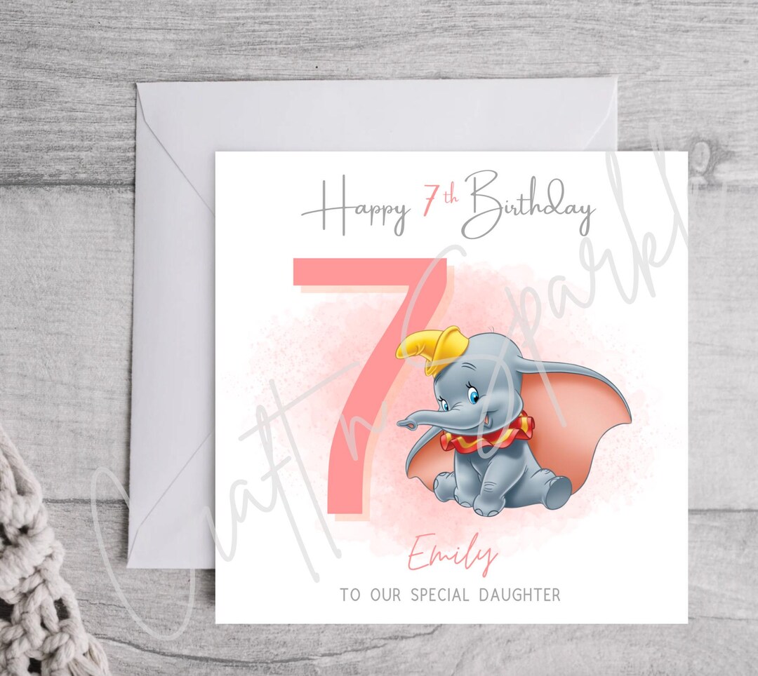 Dumbo | Disney Card | Dumbo Birthday Card | Disney | Card for Him ...