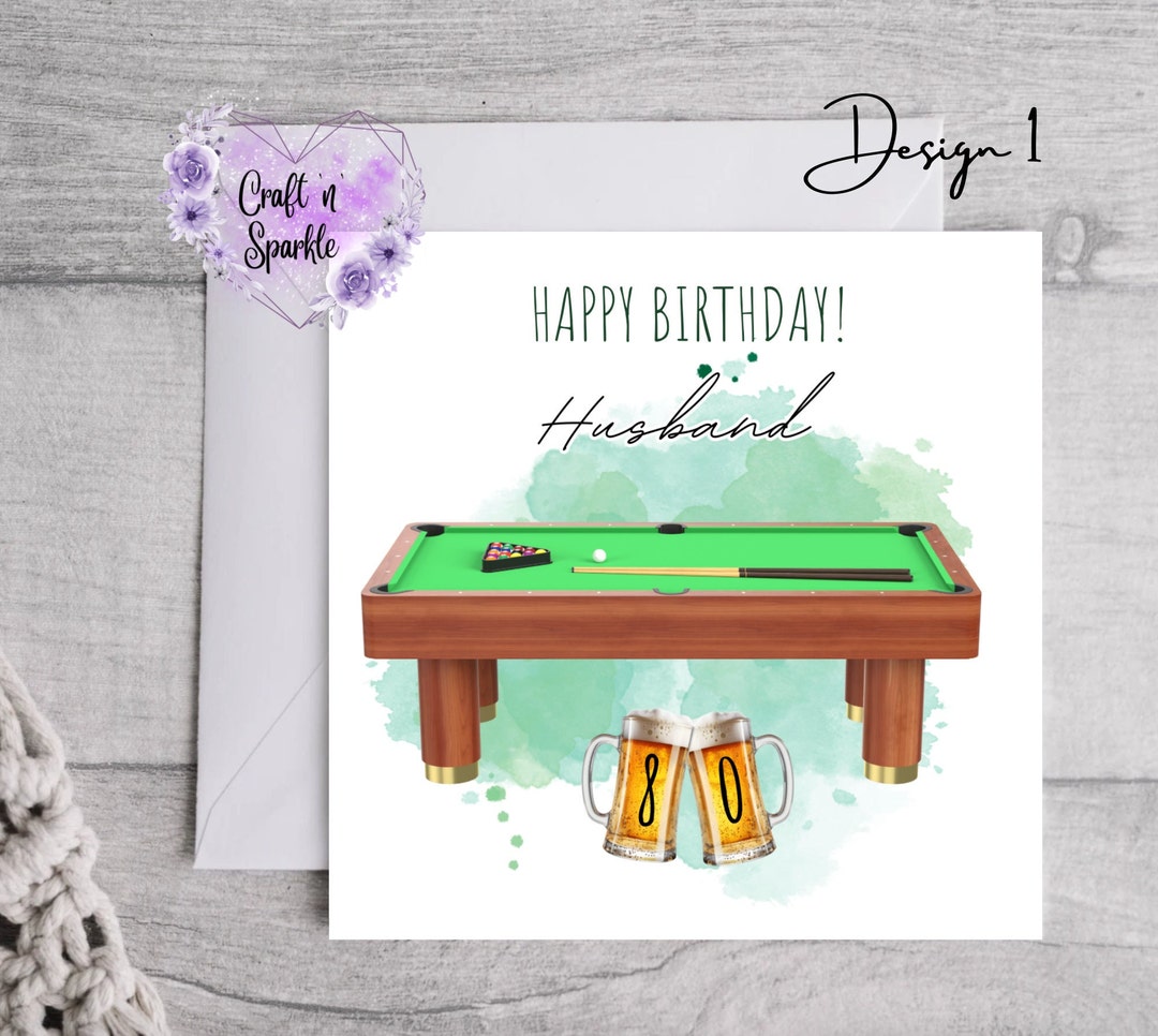 Happy Birthday Card, Card for Him, Card for Her, Personalised Card ...