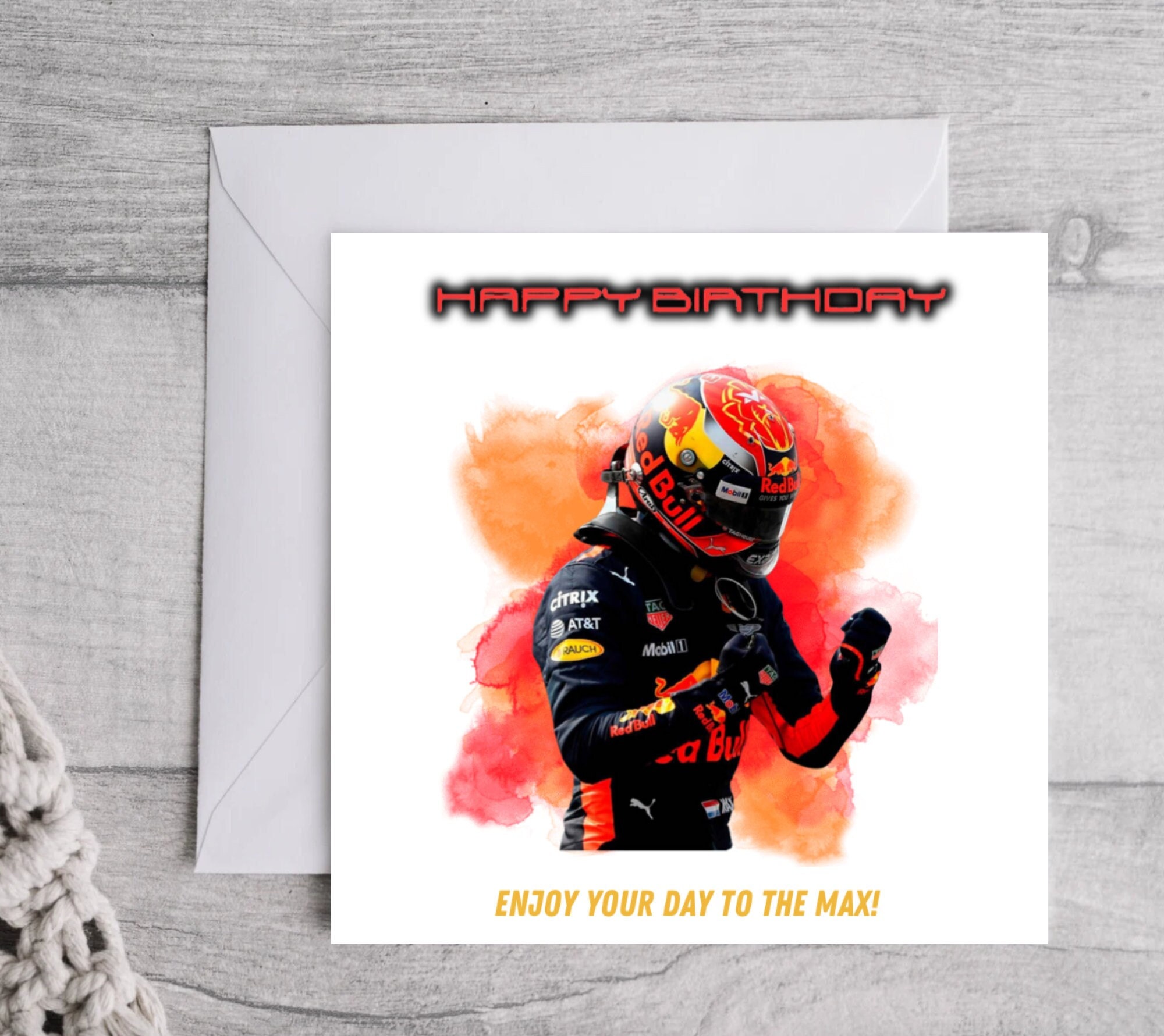Happy Birthday Card, Card for Him, Card for Her, Formula 1 Card, F1 ...