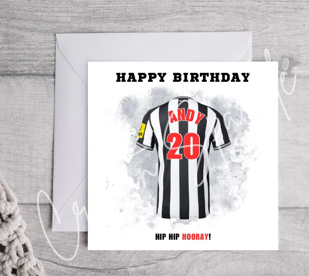 Newcastle United Birthday Card | Football Card | Personalised Card ...