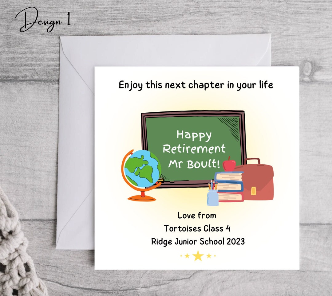 Teacher Card, Thank You, Retirement, Lecturer, School, College ...