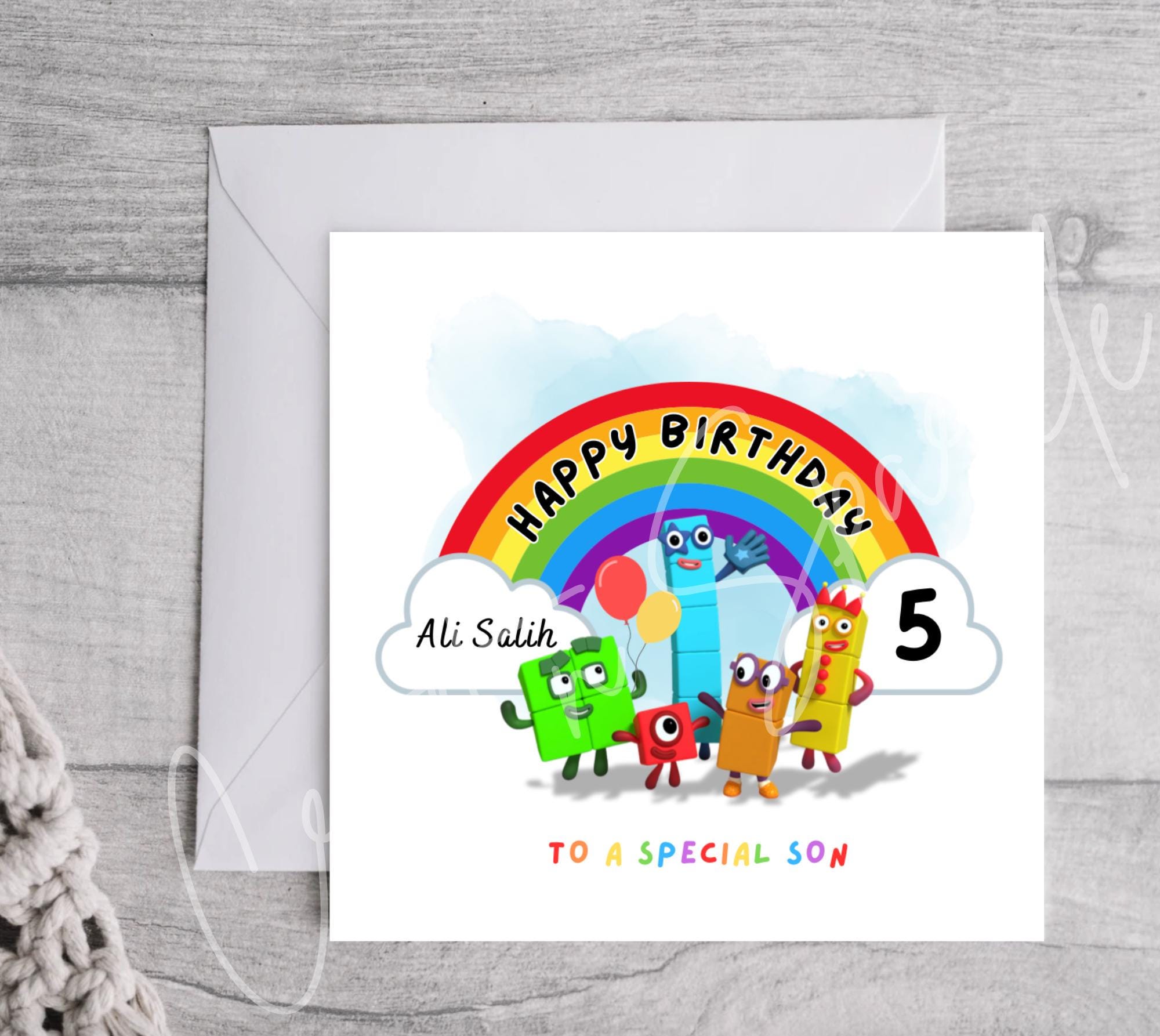 Numberblocks Birthday Card | Happy Birthday Card | Card for Him | Card ...