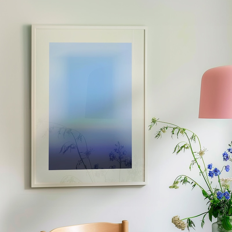 Cobalt Blue Wall Art - Etsy