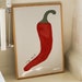 Chilli Print Kitchen I'm Hot Wall Art Print Trendy Retro - Etsy