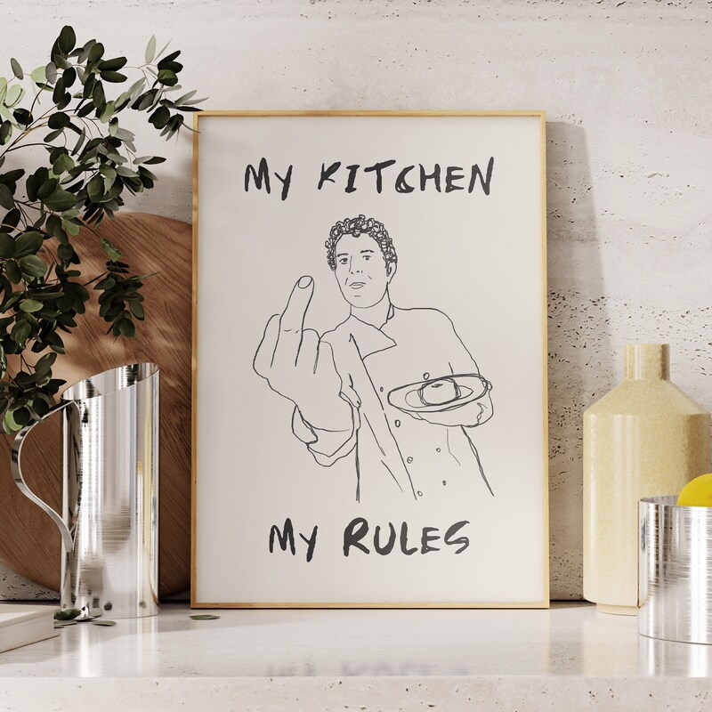 Funny Kitchen Poster - Etsy Canada