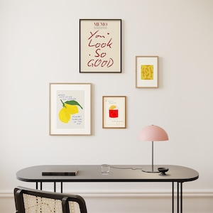 Guest Check Print, You Look so Good Print, Positive Wall Art Trendy ...