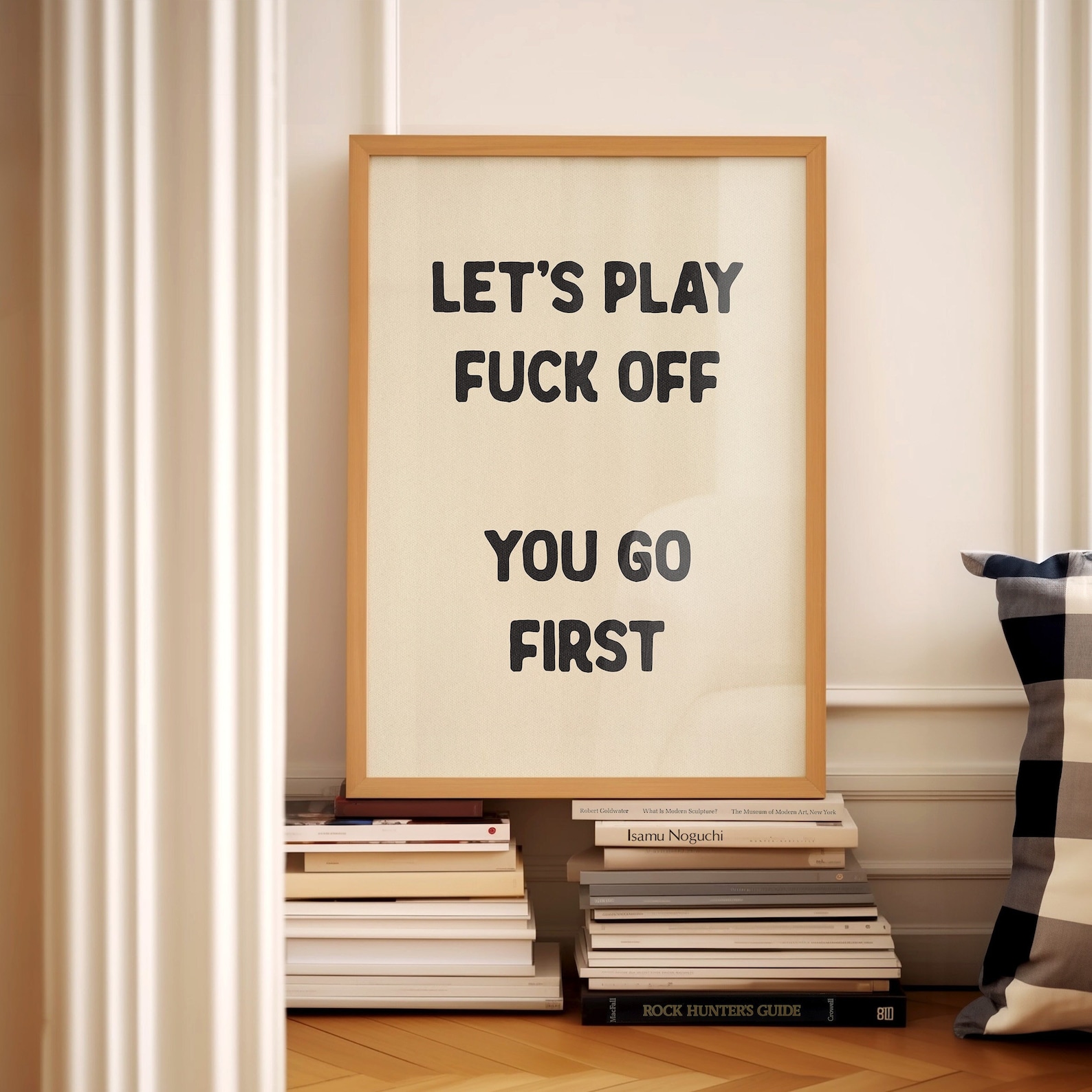 Let's Play Fuck off You Go First Funny Wall Art Sweary Rude Prints ...