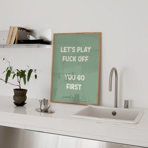 Funny Quote Print Set of 6 Rude Sweary Gallery Wall Shit Show Poster ...