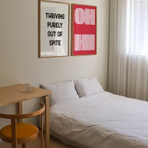 Thriving Purely Out of Spite Wall Art Funny Print Motivational Quotes ...